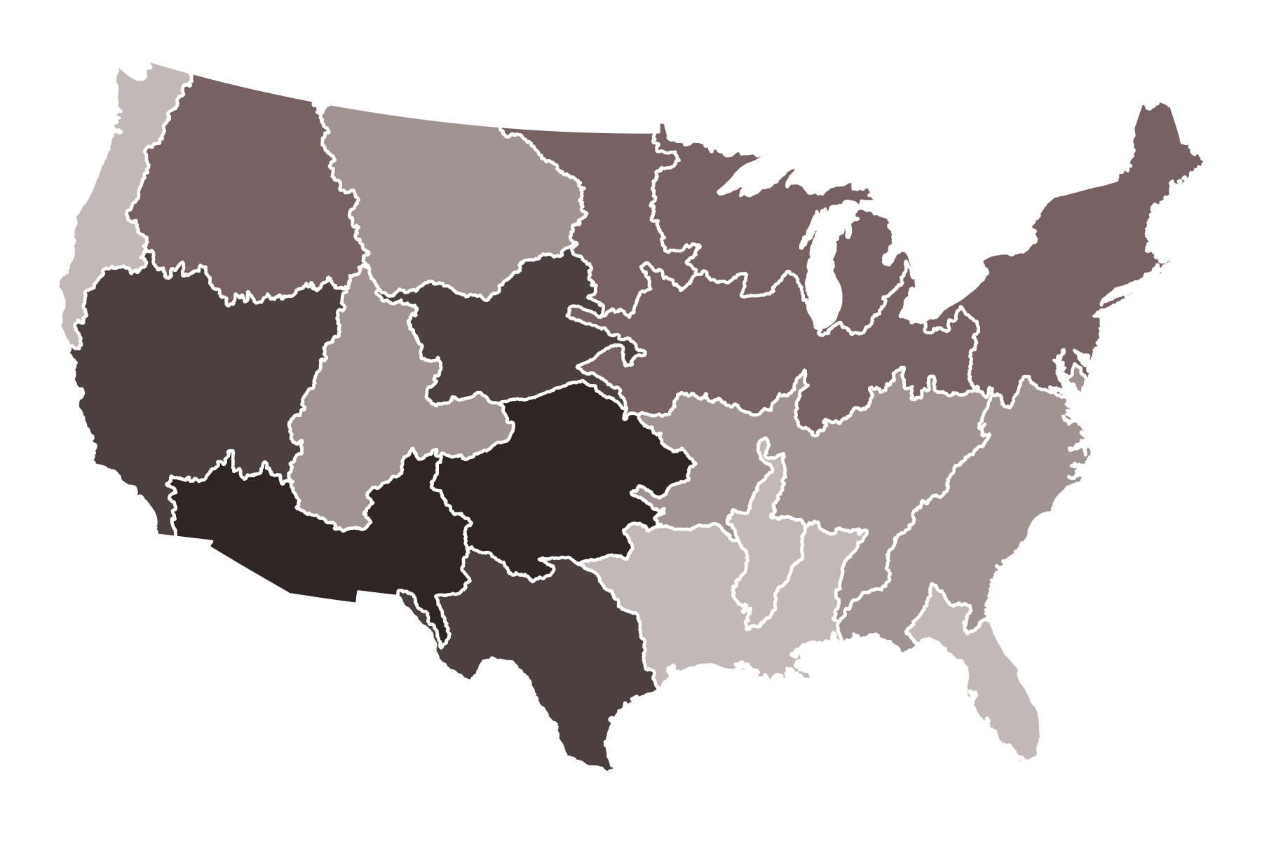 Water availability in the U.S.