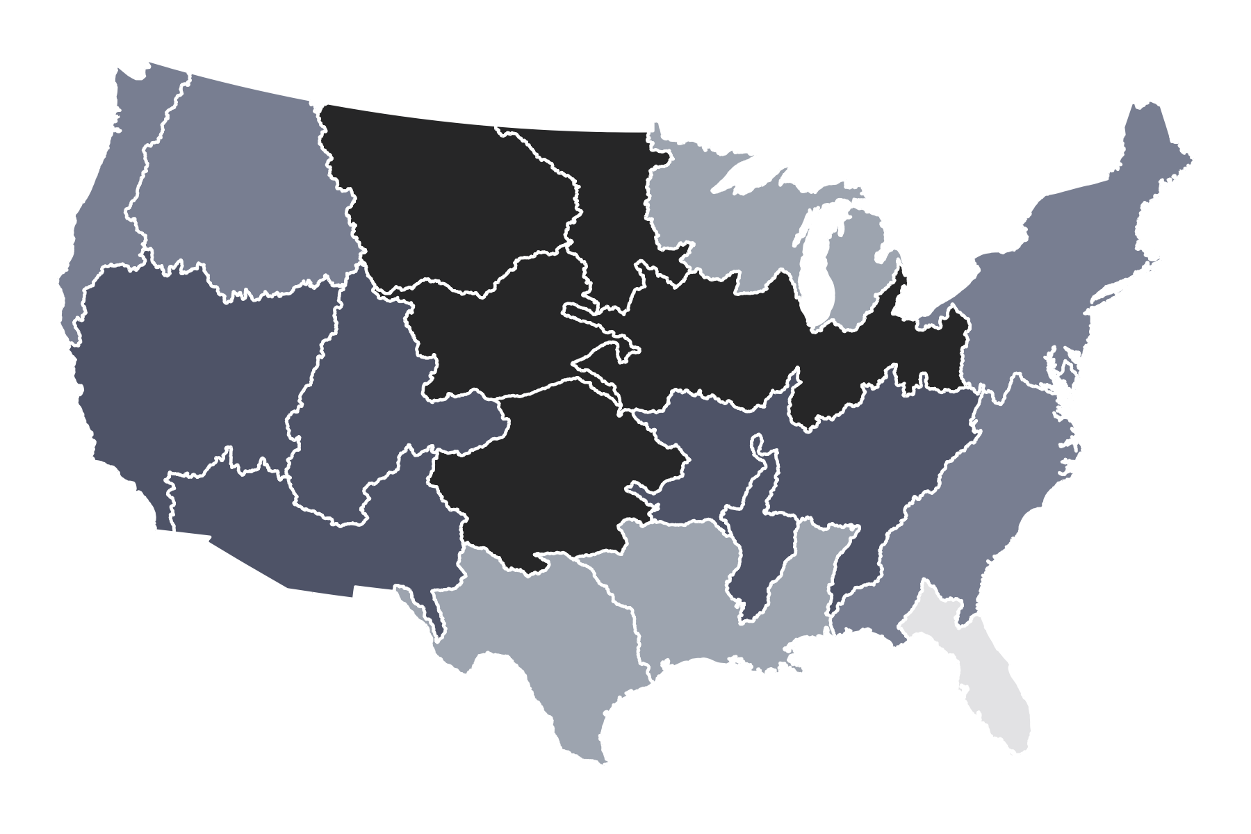 Water availability in the U.S.